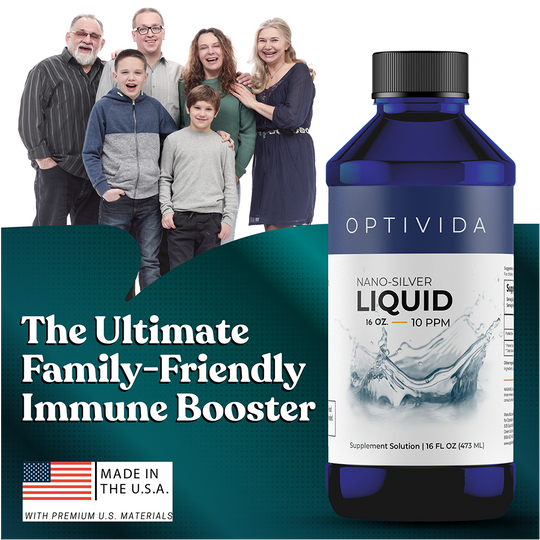 Silver Liquid 16 oz- 10ppm – Optivida Health
