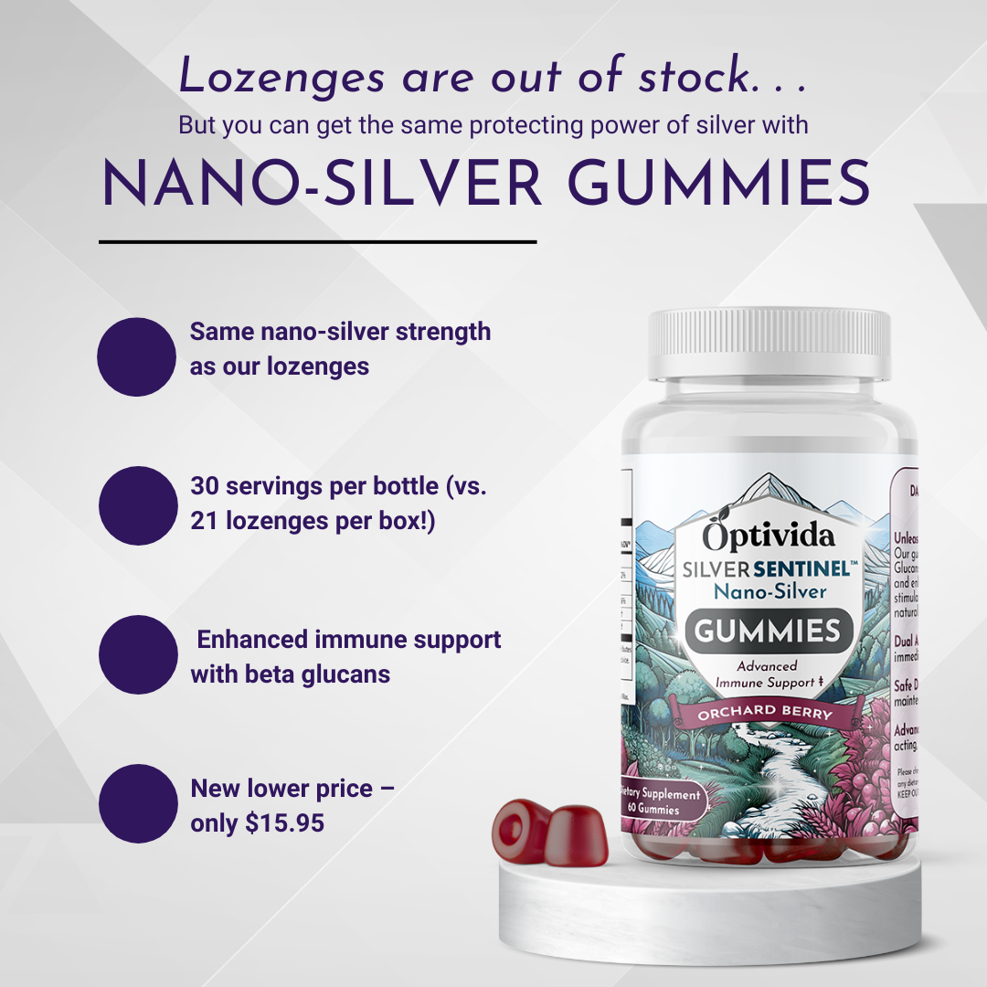 Nano-Silver Sol Lozenges 60PPM - Fast-Acting Cough Drops with Lemon Oil ...