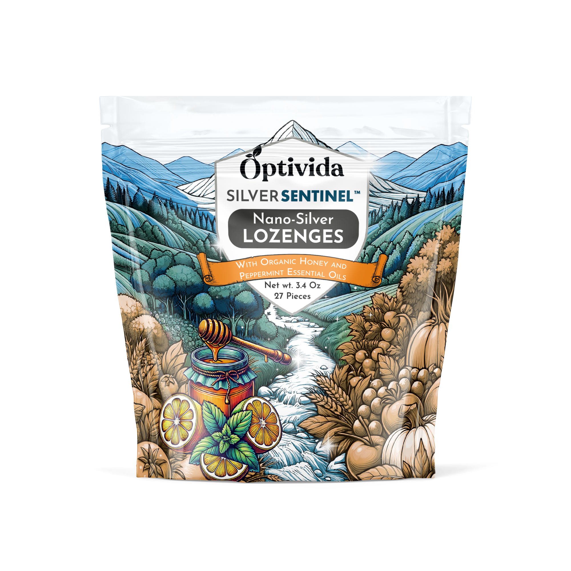 Nano-Silver Sol Lozenges 60PPM - Fast-Acting Cough Drops with Lemon Oil ...