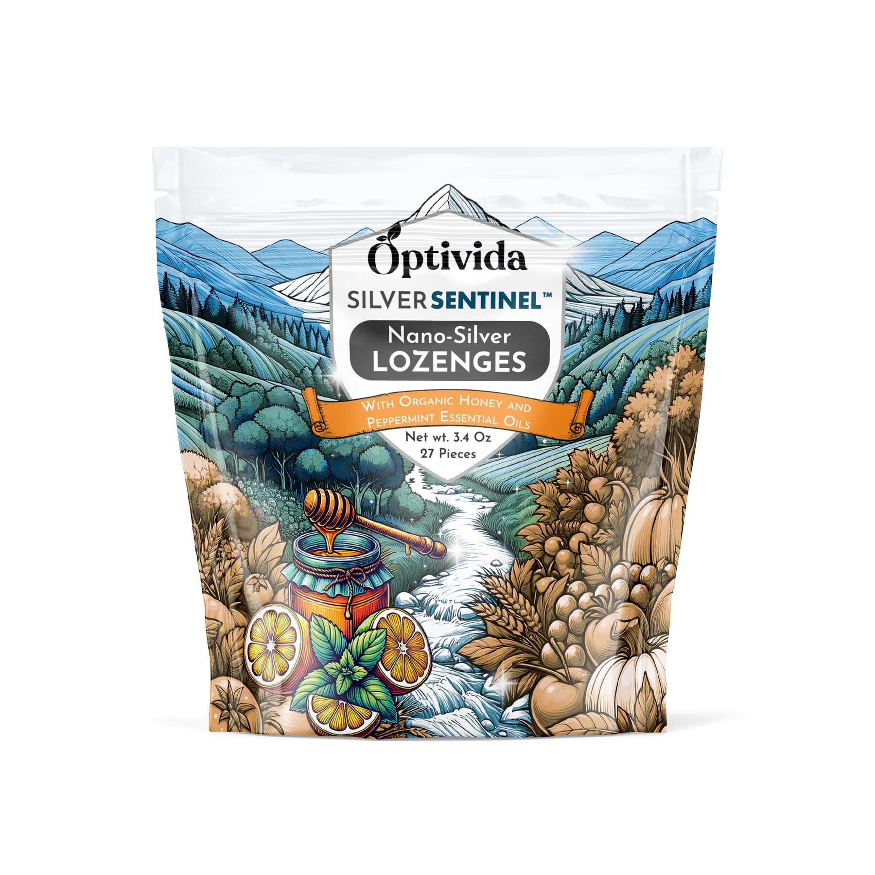 Nano-Silver Sol Lozenges 60PPM - Fast-Acting Cough Drops with Lemon Oil ...