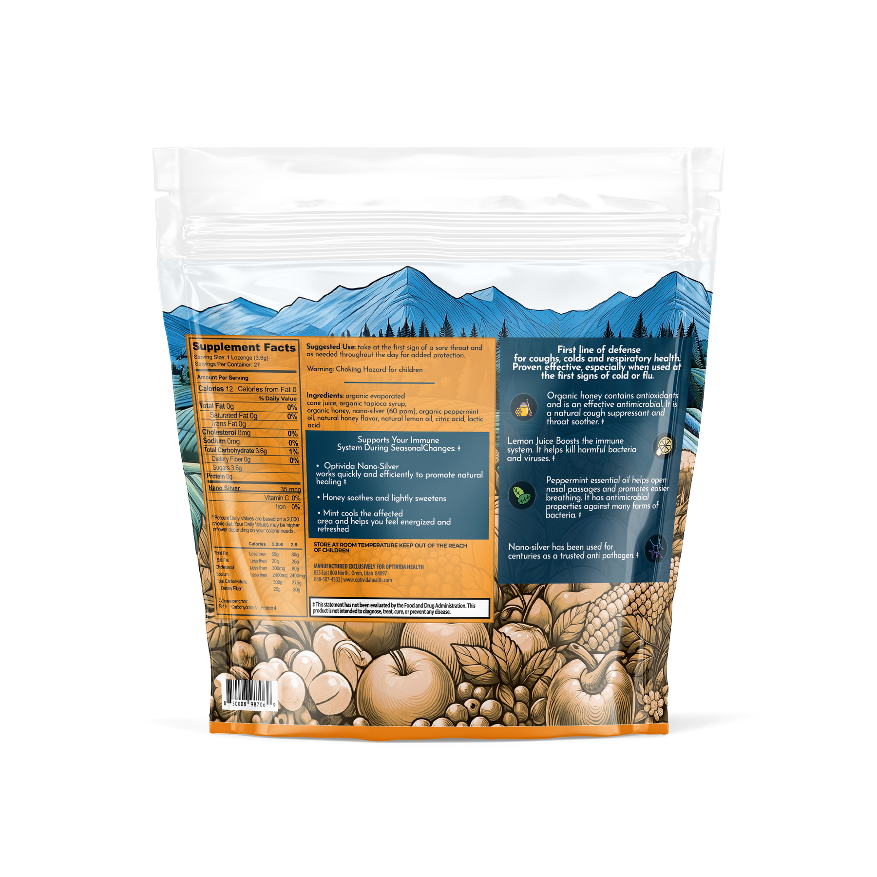 Nano-Silver Sol Lozenges 60PPM - Fast-Acting Cough Drops with Lemon Oil ...