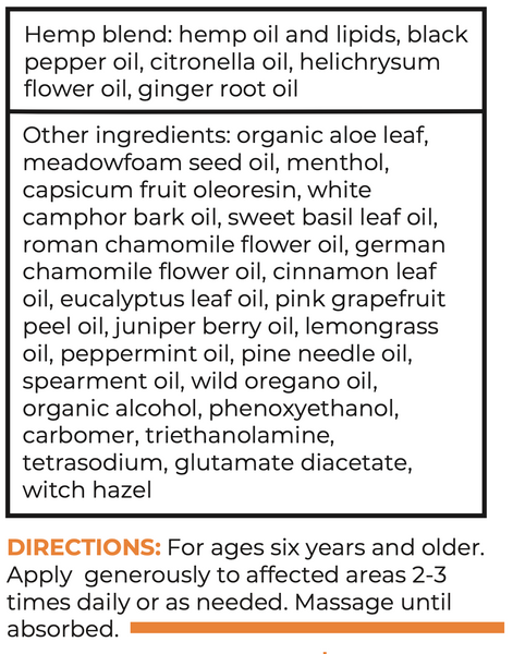 Topical Gel - Hemp Extract - 60ml | Hemp Extract Gel – Optivida Health